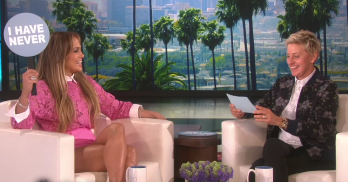 Jennifer Lopez Playing Games on The Ellen DeGeneres Show | POPSUGAR Latina