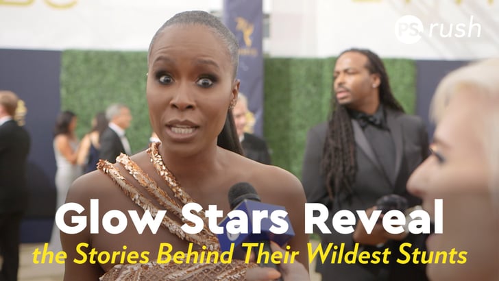 Glow Cast Emmys Interview on Stunts | POPSUGAR Celebrity