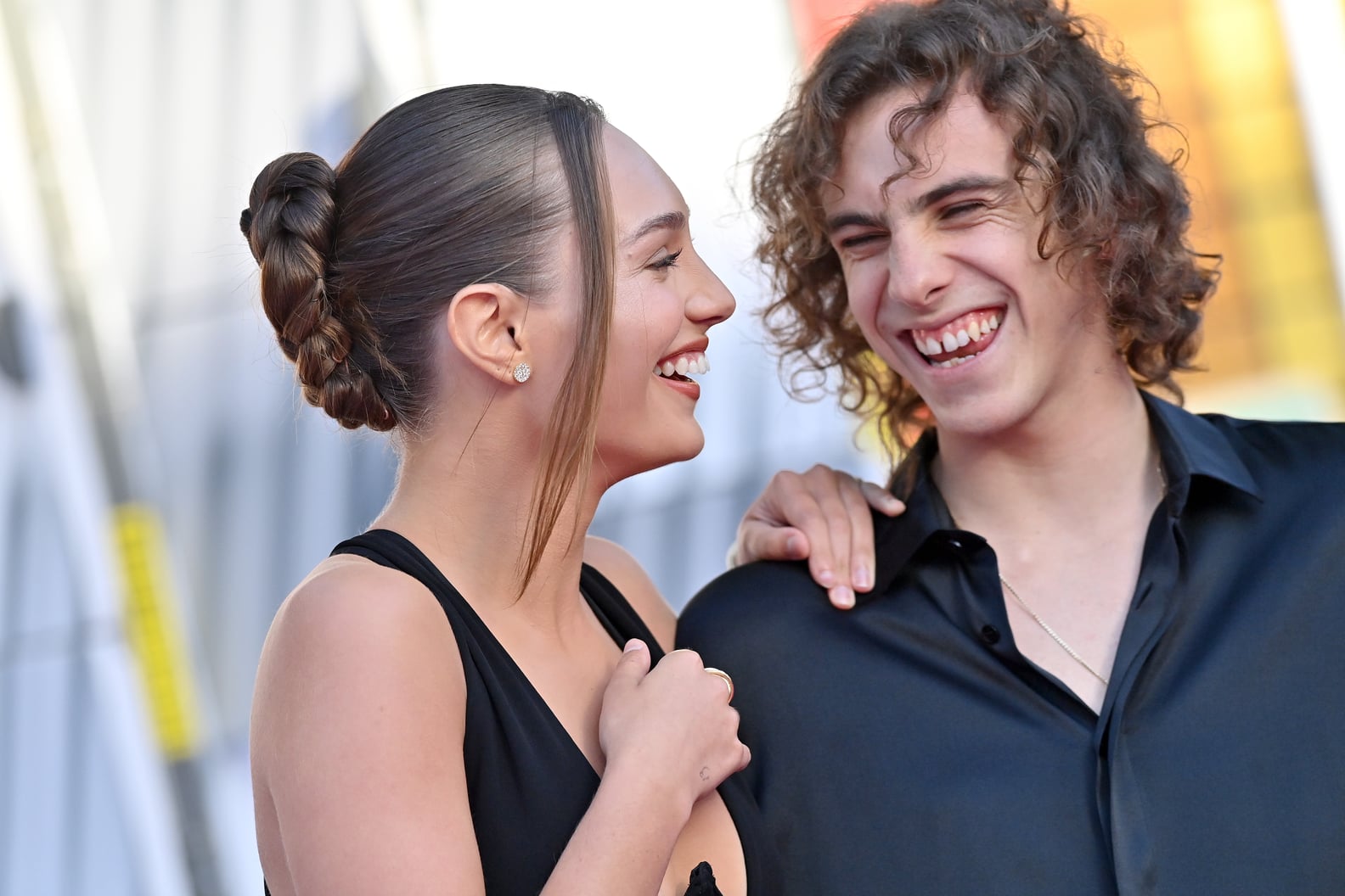 Maddie Ziegler and Eddie Benjamin at Bullet Train Premiere | PS Celebrity