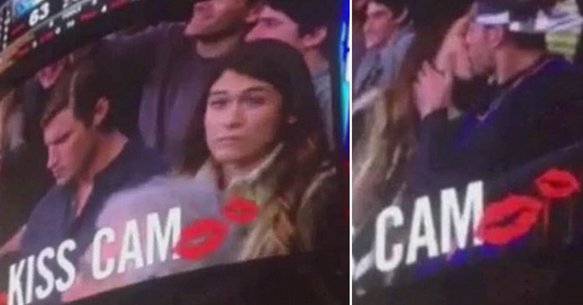 Woman Kisses Stranger Next to Her on Kiss Cam | PS Love