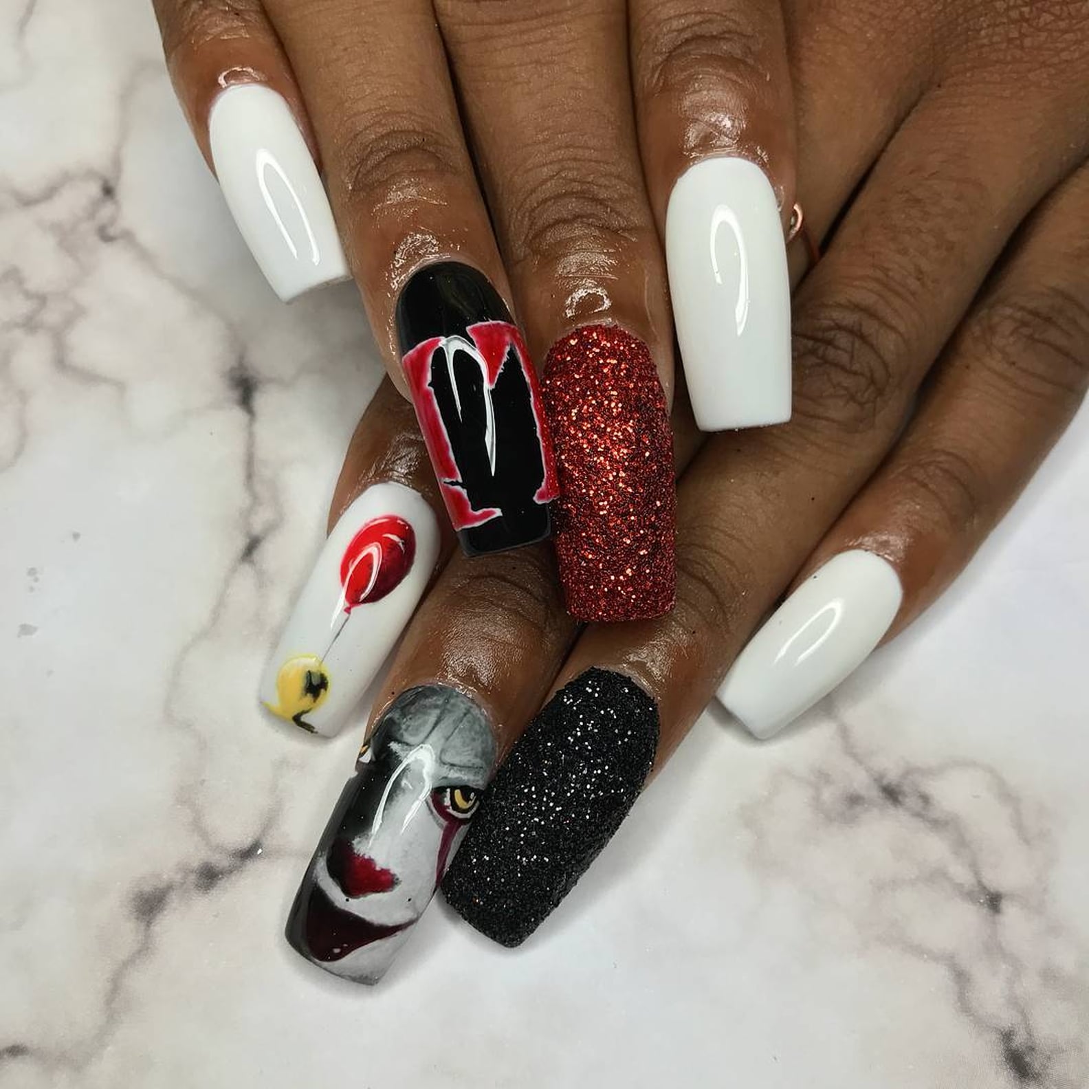 It Pennywise Nail Art | PS Beauty