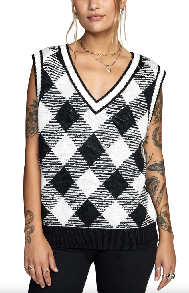 Shop Wednesday Addams's Checkered Sweater Vests | POPSUGAR Fashion