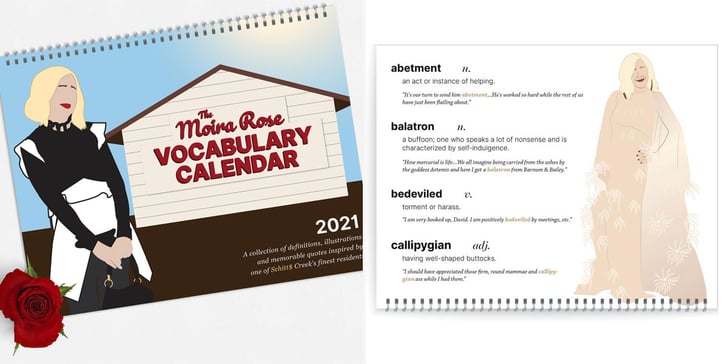 This Moira Rose Vocabulary Calendar Explains Her Funny Lingo Popsugar