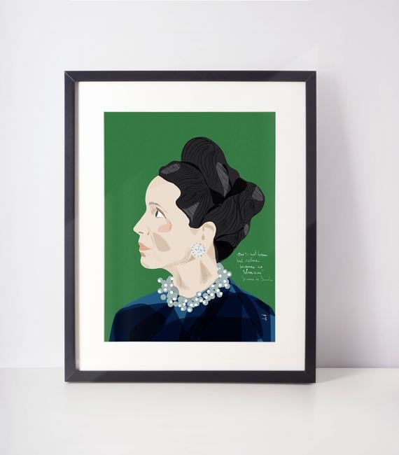 Simone de Beauvoir Portrait | Famous Women in History Gifts | POPSUGAR ...