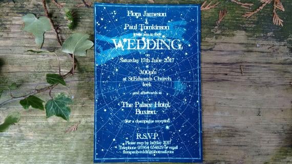 Celestial Star Chart Wedding Invitations | Celestial Wedding Theme ...