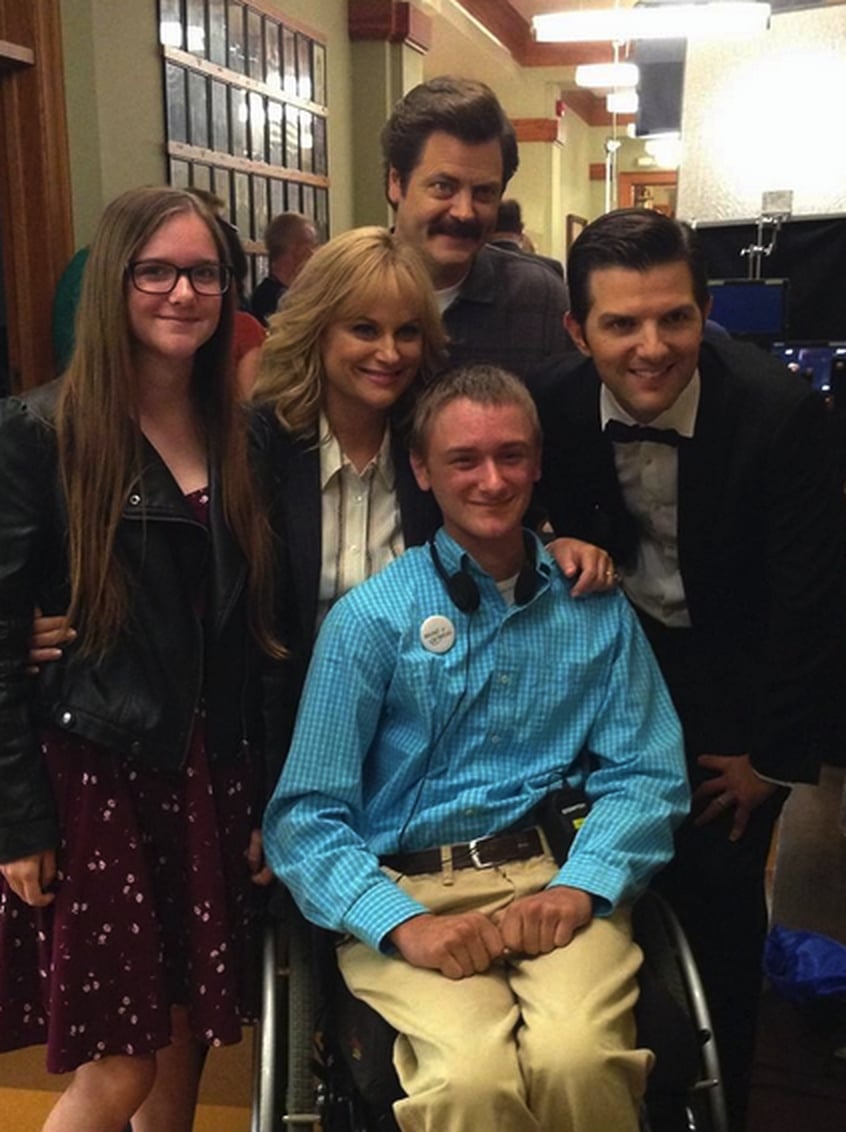 Parks and Recreation Cast With a Make-A-Wish Kid | Photos | PS Celebrity