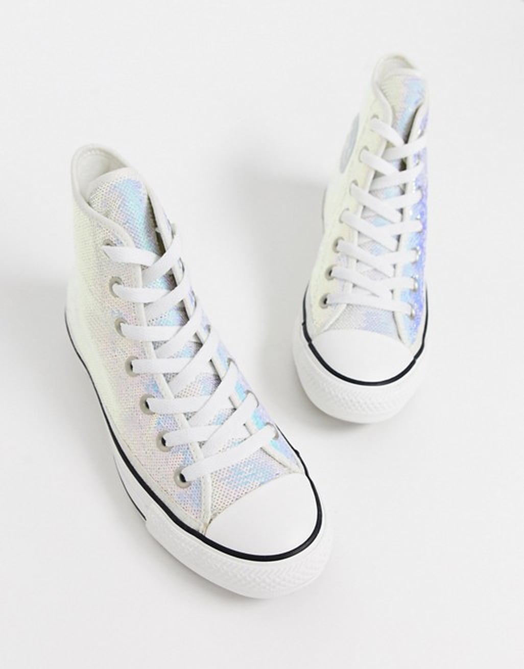 Converse Iridescent Sequin High-Top Sneakers 2020 | PS Fashion
