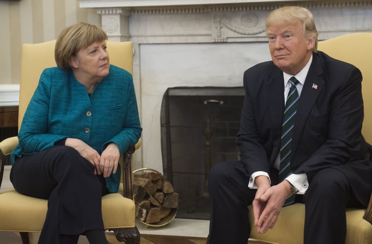 Donald Trump and Angela Merkel Handshake Memes | POPSUGAR Tech