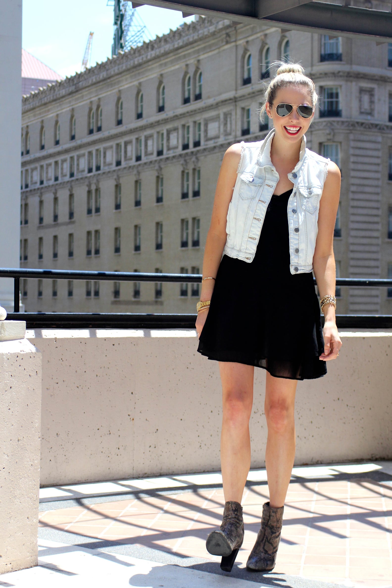 How to Wear a Denim Vest | PS Fashion