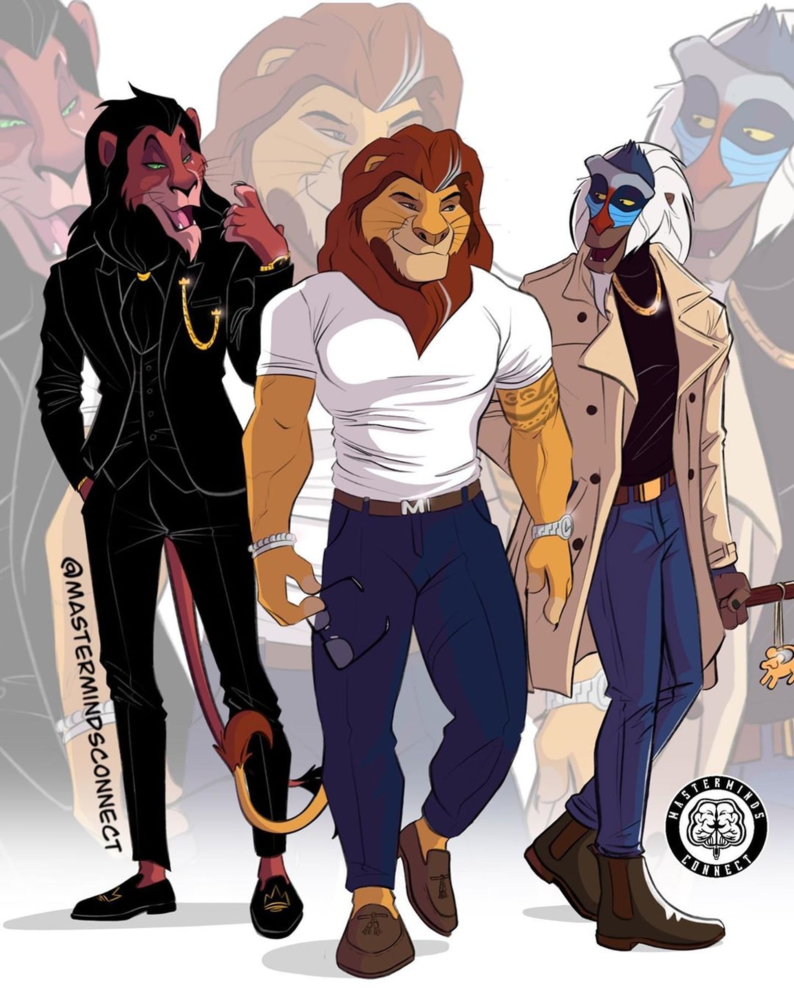 Artist Gave The Lion King Characters a Humanlike Makeover | PS Smart Living