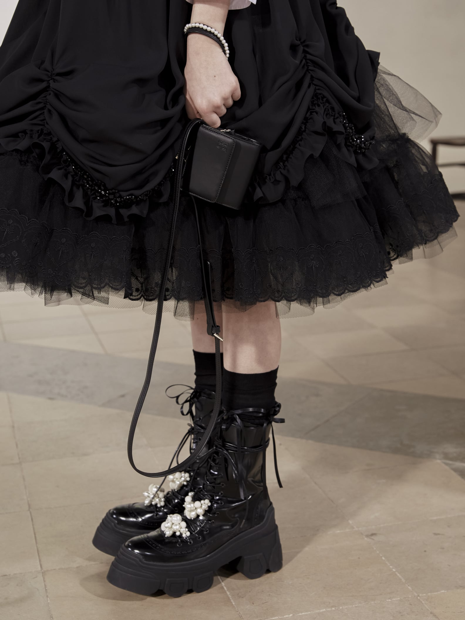 Simone Rocha Fall 2021 Features Patchwork and Regencycore | PS Fashion
