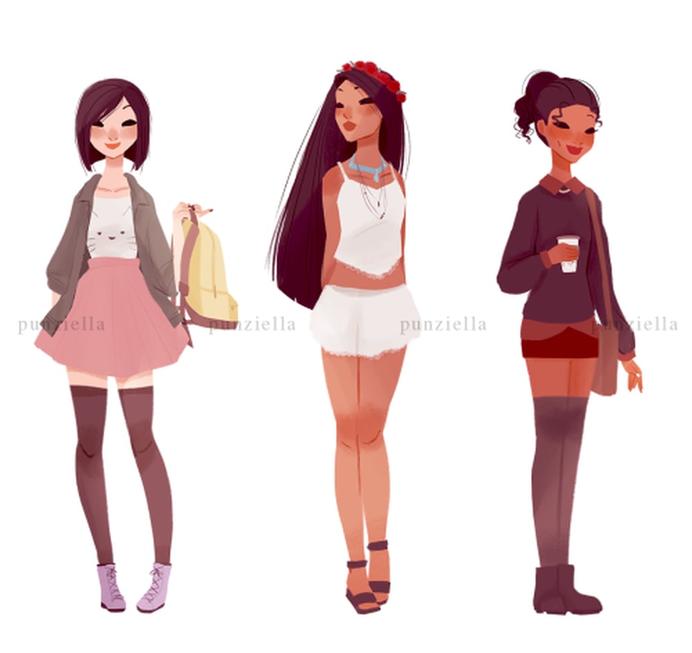 Modern Disney Princess Portraits | PS Love