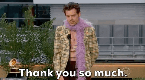 Harry Styles at the Grammys in 2021 | GIFs | PS Celebrity