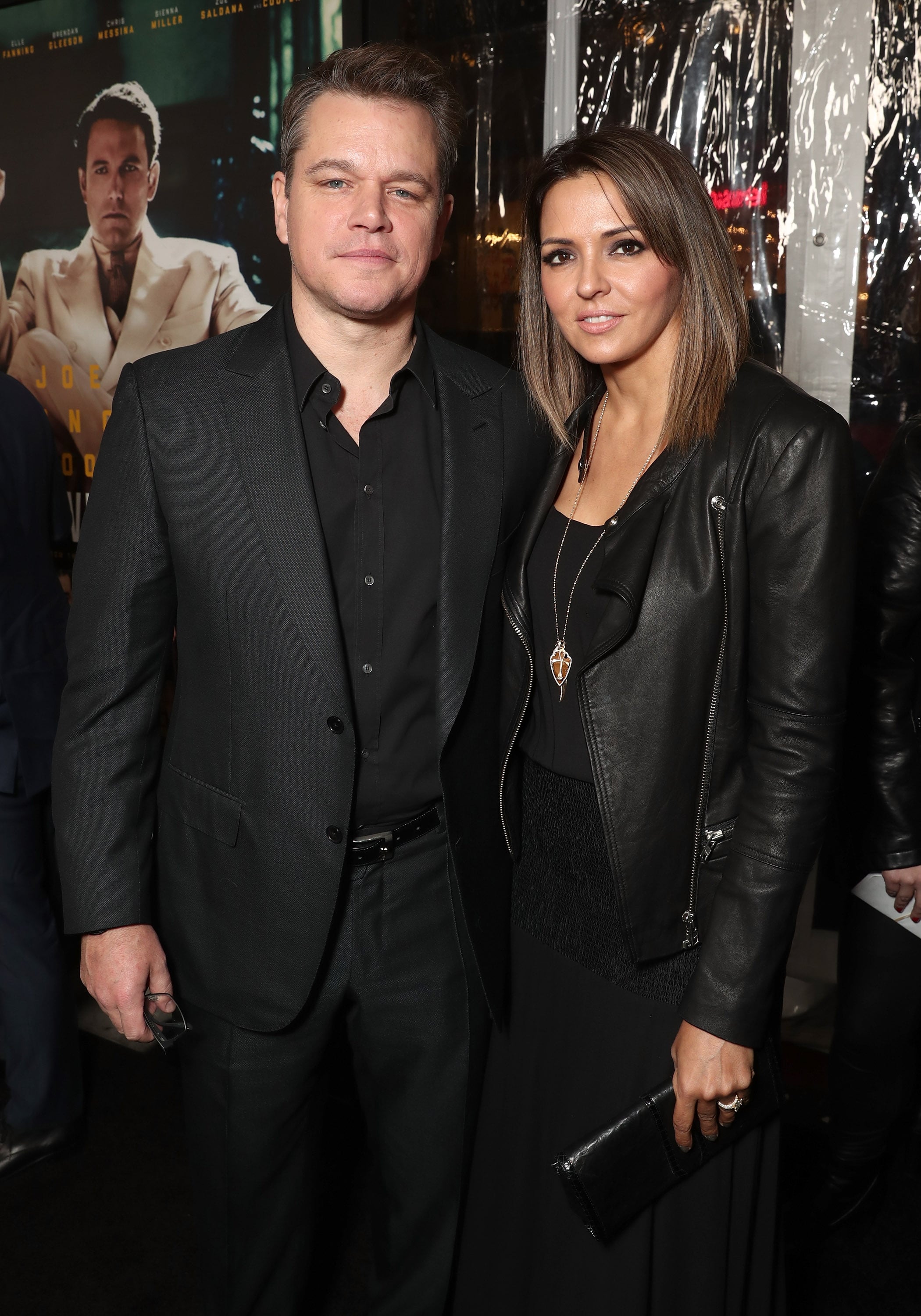 Matt Damon and Wife at Live by Night Premiere January 2017 | PS Celebrity