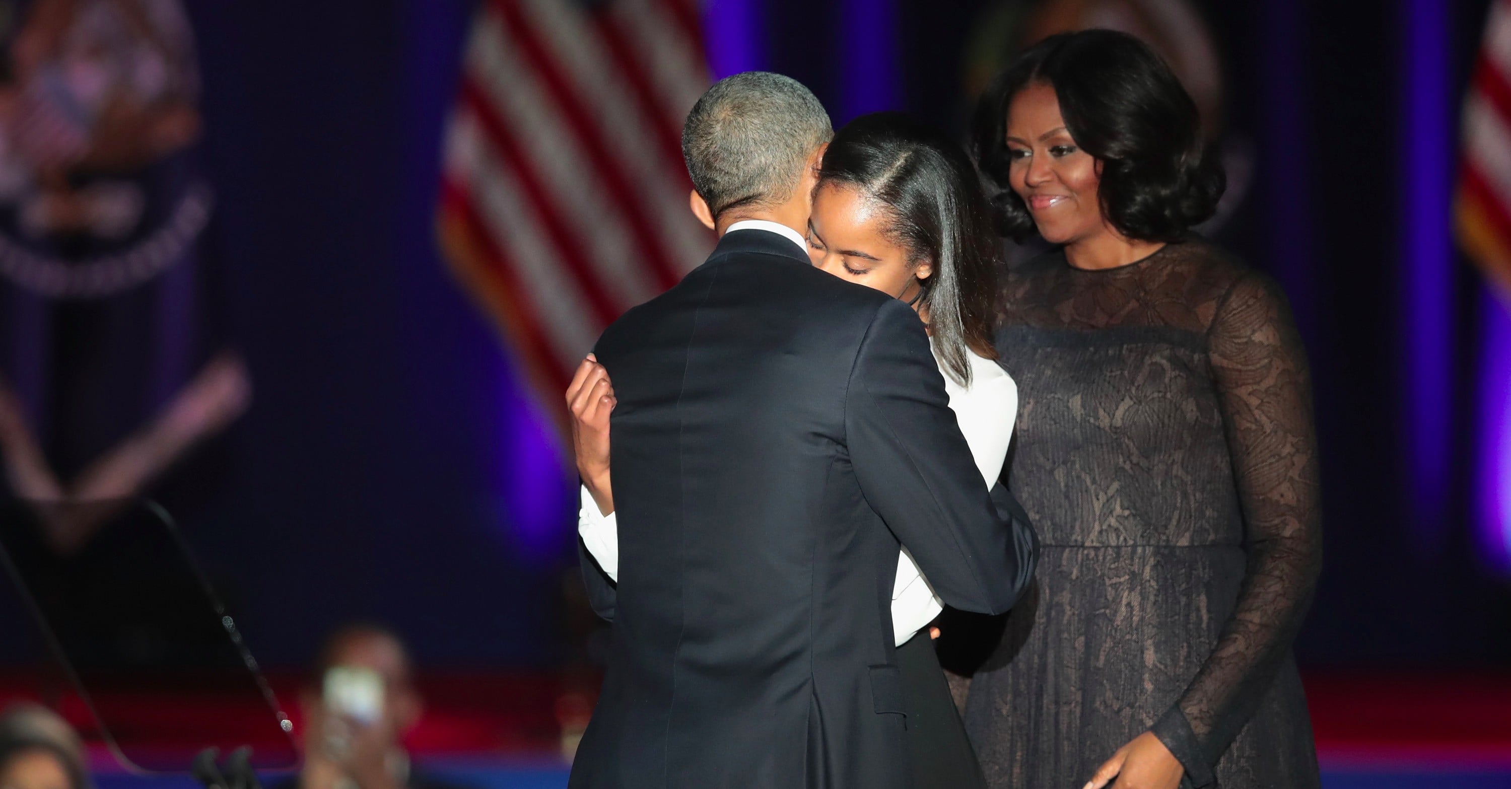 Michelle Obama Wearing Jason Wu Navy Dress | PS Fashion