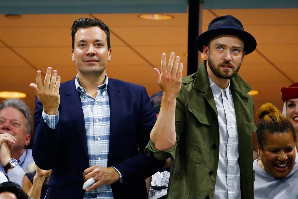 Justin Timberlake and Jimmy Fallon at the US Open 2015 | POPSUGAR Celebrity