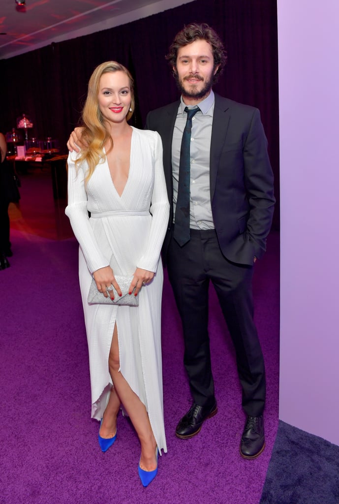 Leighton Meester and Adam Brody at 2017 Golden Globes Party | POPSUGAR ...