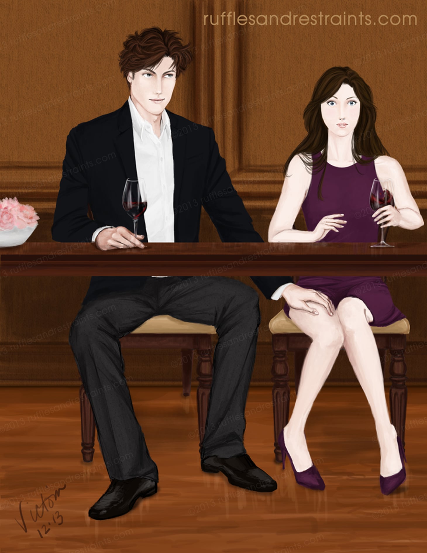 Fifty Shades of Grey Fan Art Ruffles and Restraints | PS Love