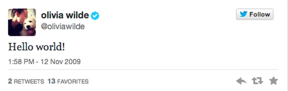 Celebrities' First Tweets | PS Celebrity