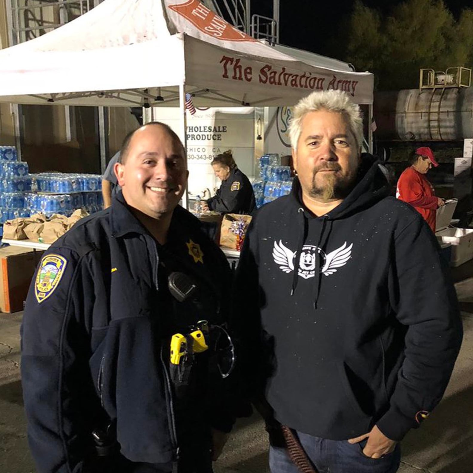 Guy Fieri Cooks For California Fire Victims 2018 | PS Food