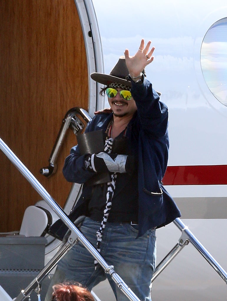 Johnny Depp Injured His Hand in Australia | POPSUGAR Celebrity