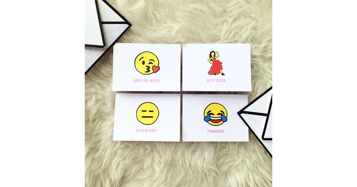 Emoji greeting cards ($25) | Emoji Gifts | POPSUGAR Tech Photo 5