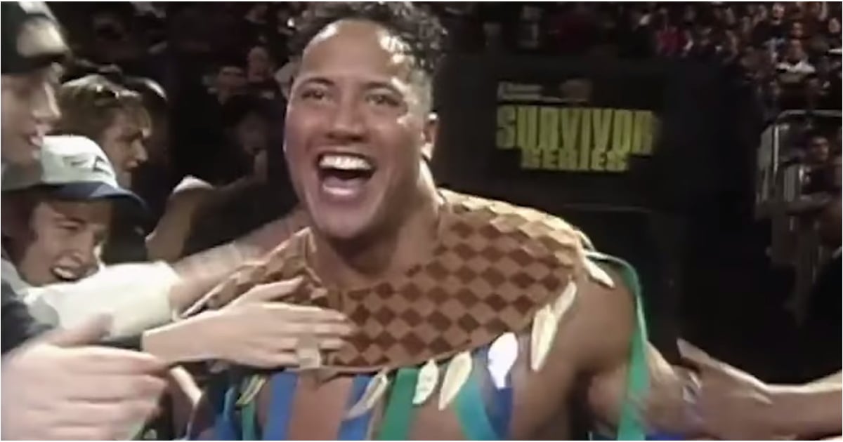 Dwayne Johnson Reacts to His First WWE Match Video 2016 | POPSUGAR ...