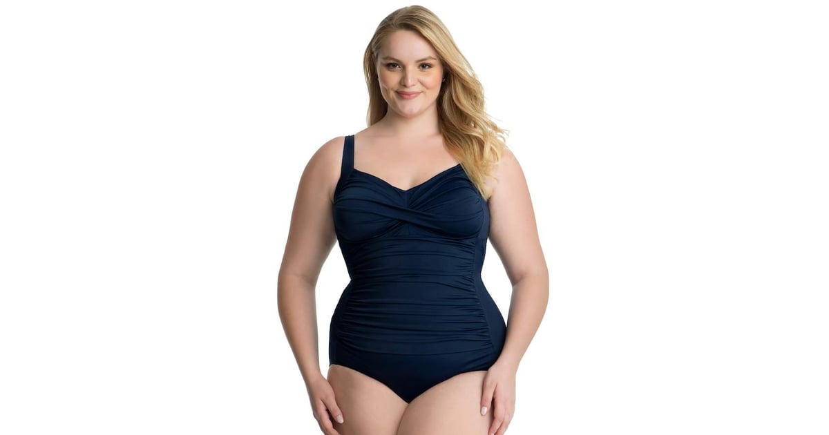 Croft And Barrow Twist Front One Piece Swimsuit Veronicas Blue One
