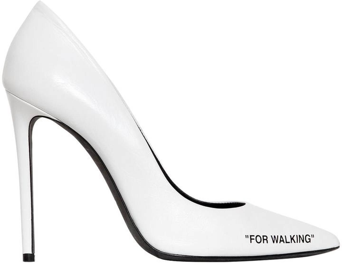 Bella Hadid Off-White "For Walking" Heels | POPSUGAR Fashion