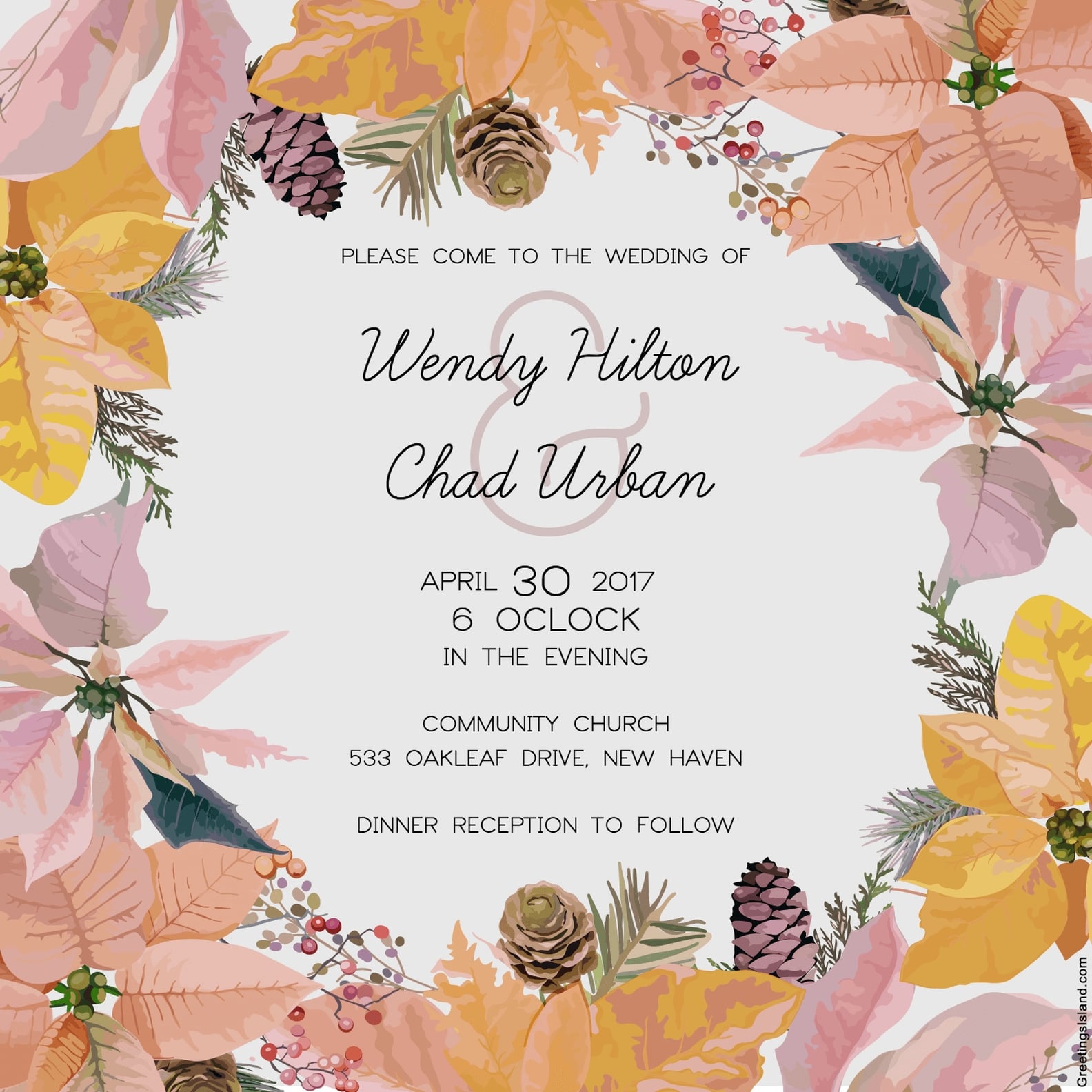 Free Printable Wedding Invitations | PS Smart Living