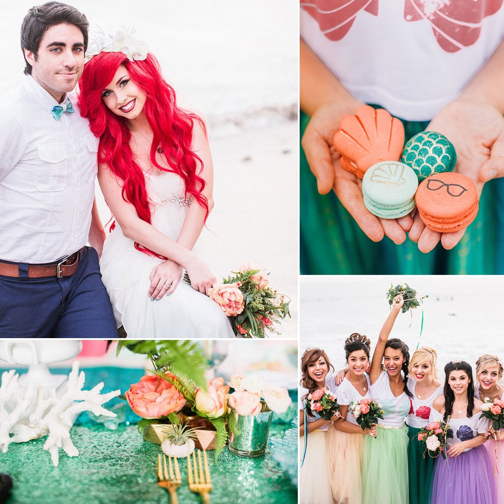 Hipster Little Mermaid Wedding POPSUGAR Love 