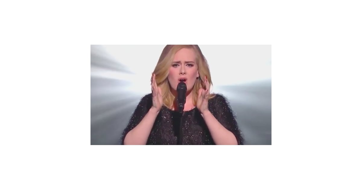 Adele Singing Hello At Nrj Music Awards Popsugar Entertainment