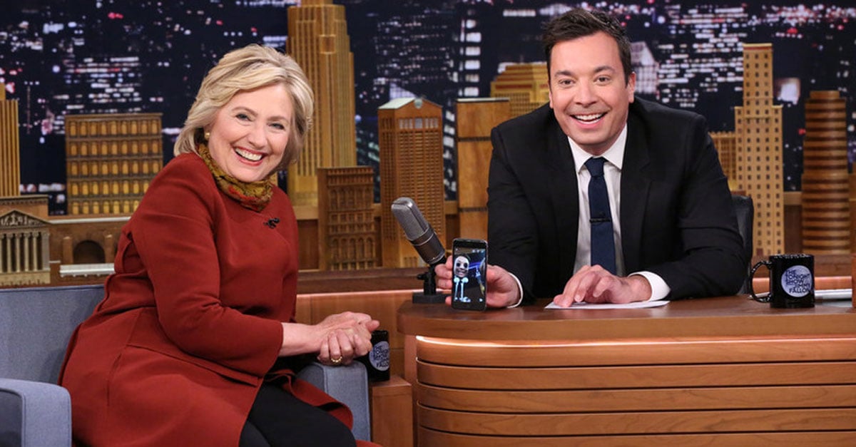 Hillary Clinton Takes Snapchat With Jimmy Fallon | POPSUGAR Celebrity