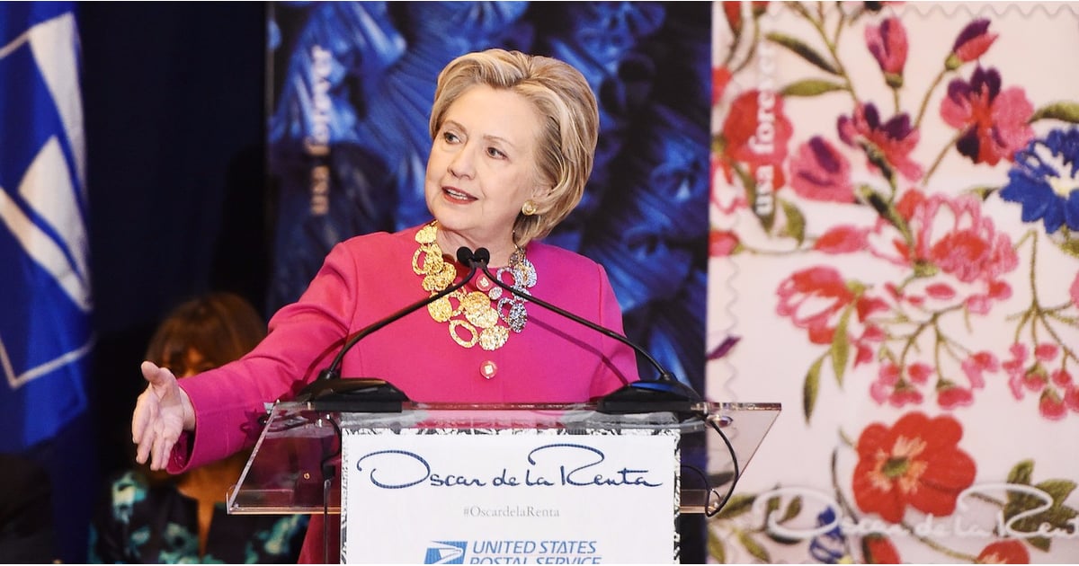 Hillary Clinton's Necklace at Forever Stamp Ceremony 2017 | POPSUGAR ...