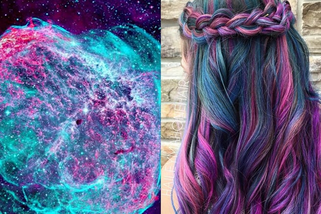 Galaxy Hair Color Ideas | POPSUGAR Beauty
