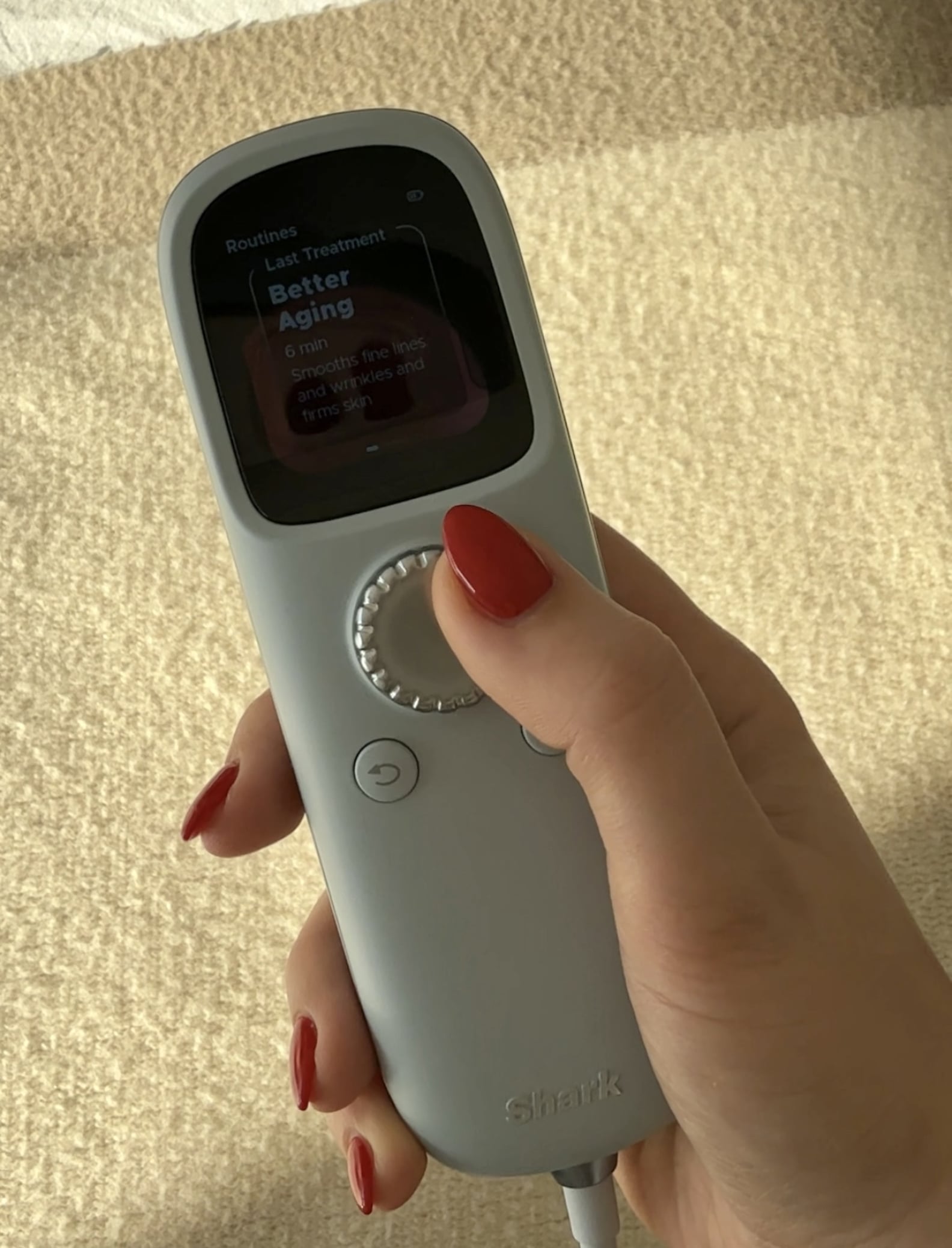 Shark CryoGlow Cooling & LED Face Mask Review With Photos | PS Beauty