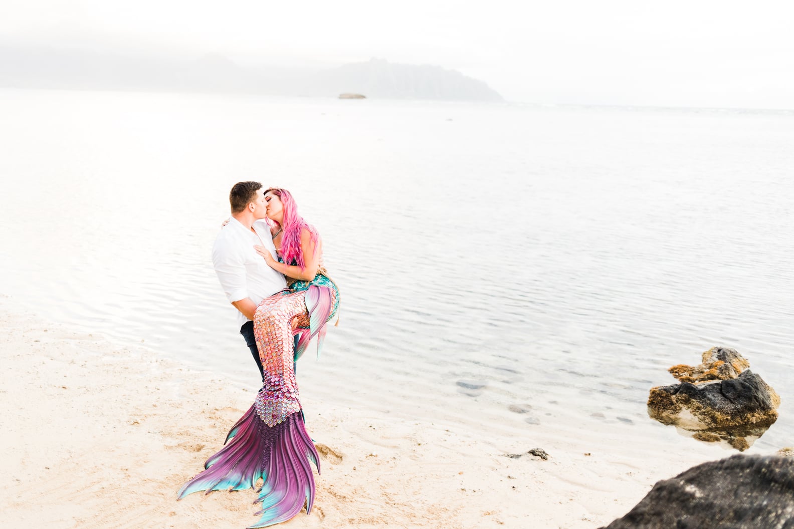 A Couple's Sexy Mermaid-Themed Photo Shoot | PS Love