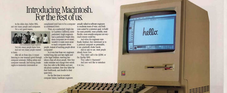 Steve Jobs Debuts Apple's First Macintosh Computer Ad | POPSUGAR Tech