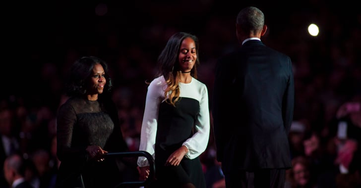 Malia Obama Wearing Cinq a Sept Colorblock Dress | POPSUGAR Fashion