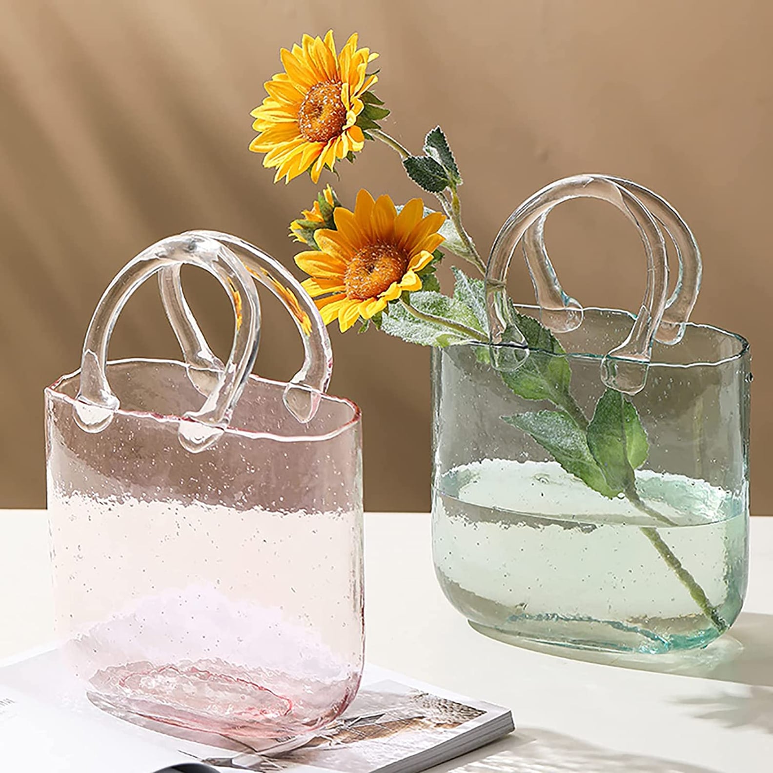 Shop the Amazon Glass Purse Flower Vases Trending on TikTok | PS UK Home