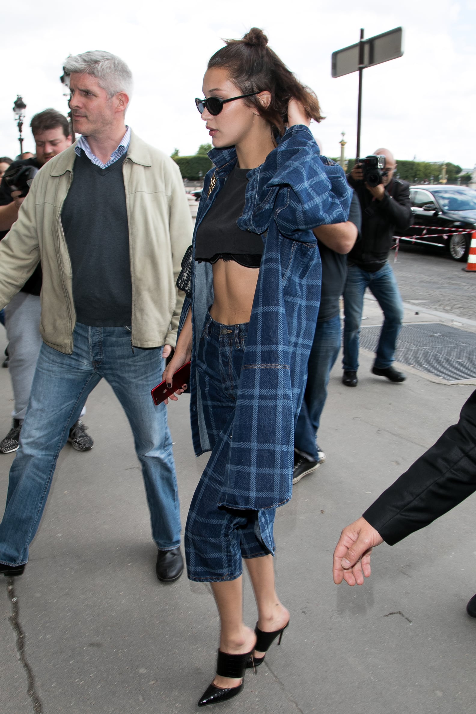 Bella Hadid Crop Top in Paris | PS Fashion