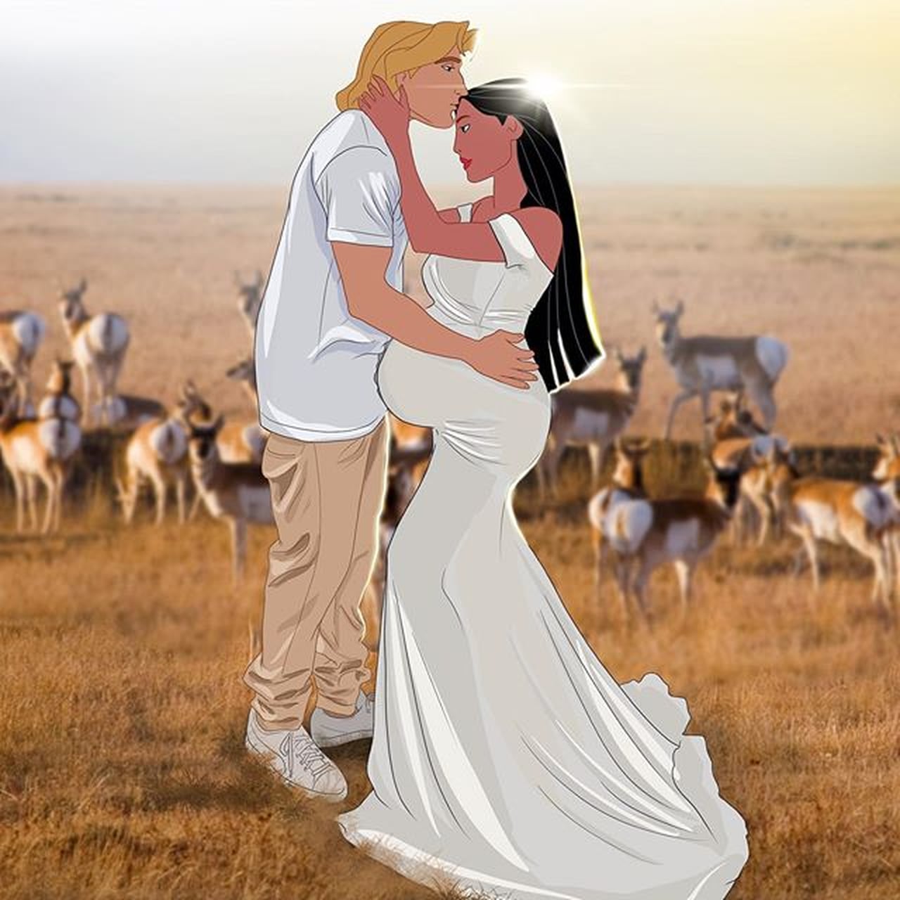 Artist Transforms Disney Princesses Into Pregnant Women | PS Family