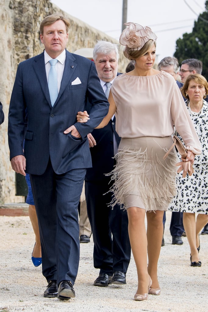 Queen Maxima's Feather Skirt | POPSUGAR Fashion