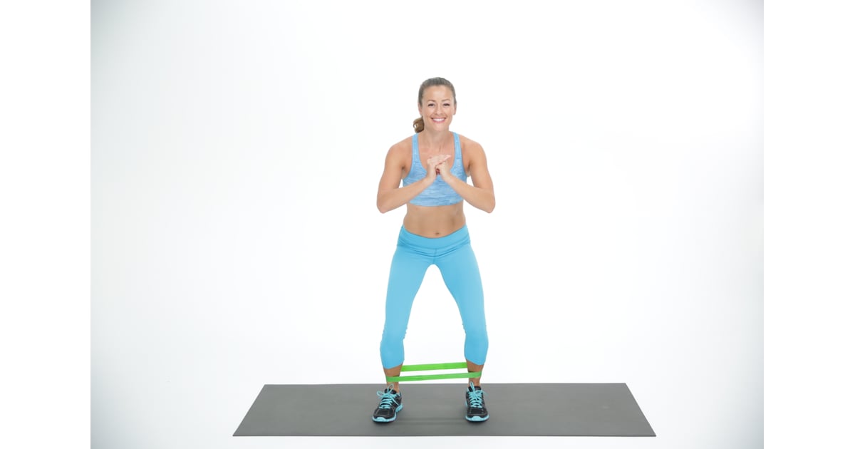 Squats With A Booty Band At Home Pilates Workout For Legs And Abs