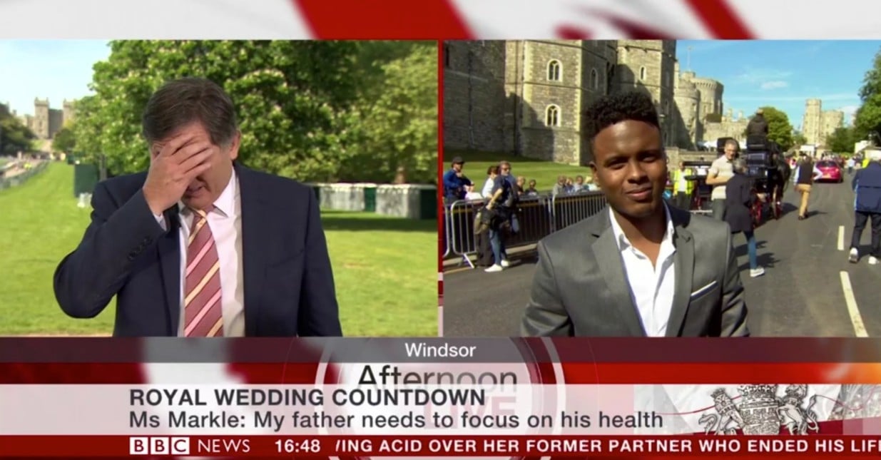 BBC Reporter Simon McCoy on the Royal Wedding | POPSUGAR Celebrity