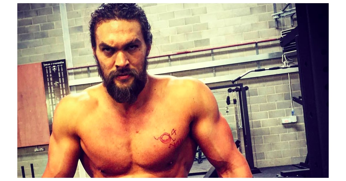 Jason Momoa Workout Progress Pictures | POPSUGAR Fitness