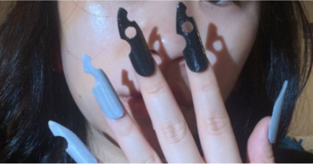 Swiss Cheese Nails Instagram Trend | POPSUGAR Beauty