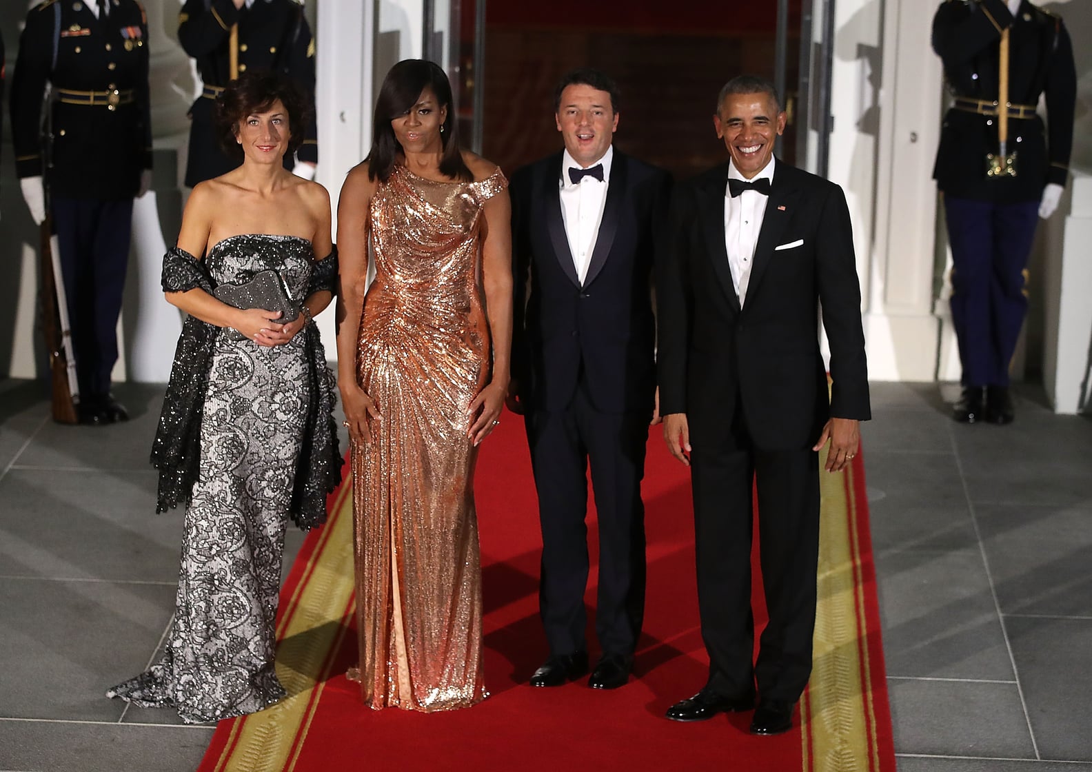Barack and Michelle Obama at First and Last State Dinners | PS Celebrity