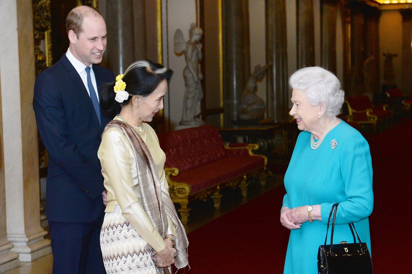 Prince William Queen Elizabeth at Buckingham Palace May 2017 | PS Celebrity