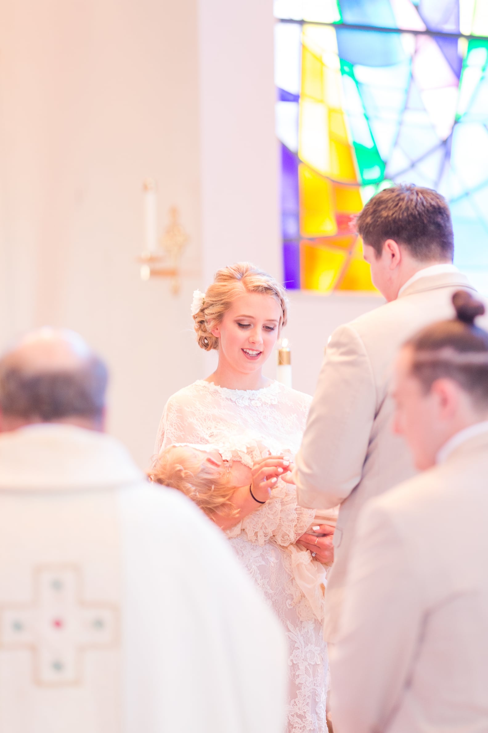 Photos of a Bride Wears Toddler During Her Wedding | PS Family